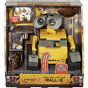 Disney and Pixar WALL-E Robot Toy, Remote Control Hello WALL-E Robot Figure, Gifts for Kids (Amazon Exclusive)