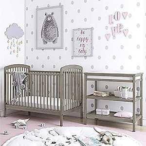 Baby Relax Mydland Open Changer, Nursery Furniture, Coastal Gray