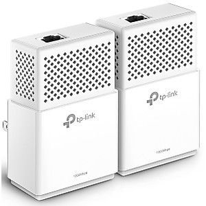 TP-Link AV1000 Powerline Ethernet Adapter(TL-PA7010 KIT)- Gigabit Port, Plug&Play, Power Saving, Ethernet Over Power, Ideal for Smart TV, Online Gaming