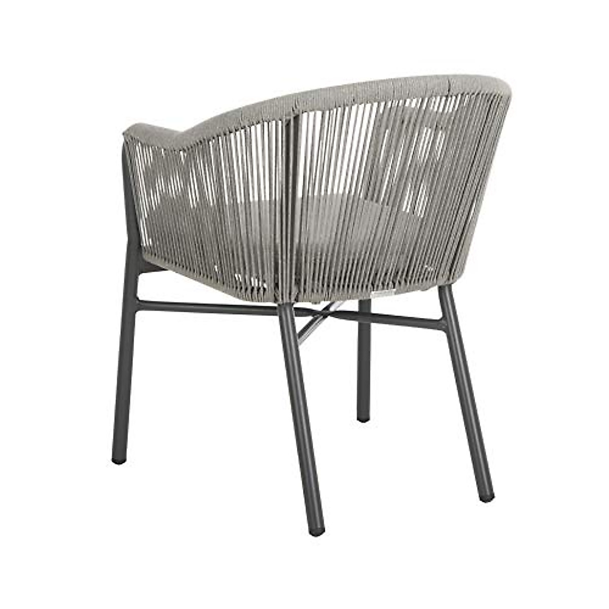 SAFAVIEH Outdoor Collection Nicolo Grey Rope Chair (Set of 2)