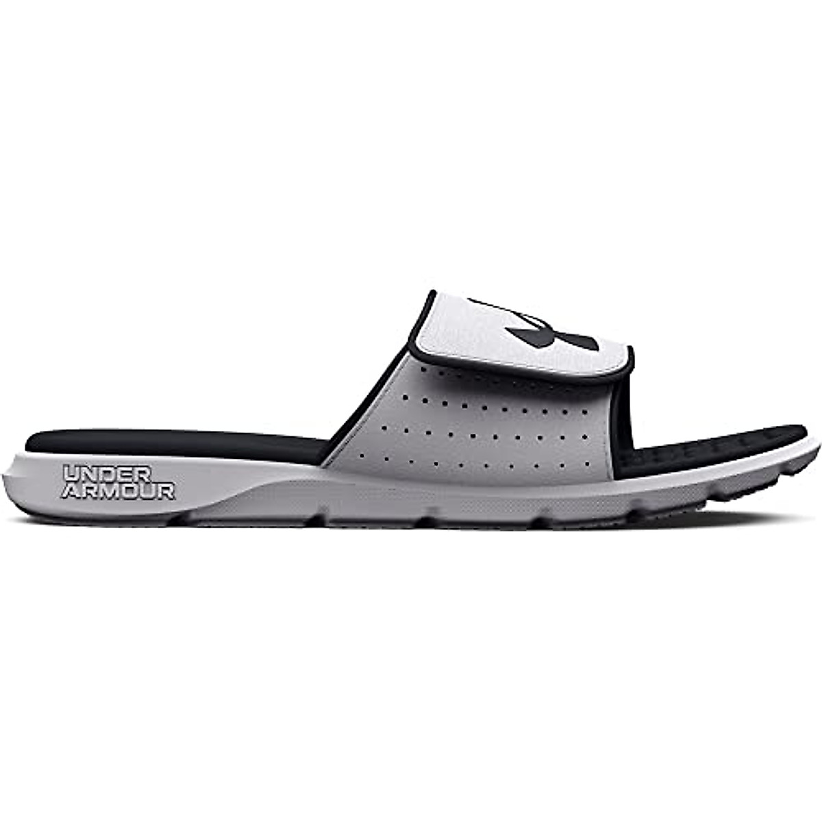 Under Armour Men's Ignite Pro Slide, (100) White/White/Black, 11, US
