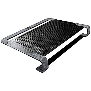 Cooler Master Notepal U2 Plus V2 Laptop Air Cooler, Dual 80mm Moveable Fans, Lightweight Aluminum Cooling Pad, Polyester Fiber Dacron and Aluminum Material, Supports up to 17” Laptop
