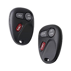 OCESTORE 2Pcs KOBLEAR1XT Car Key Fob Keyless Entry Remote 3-btn Compatible with Lesabre Silverado Avalanche 15042968