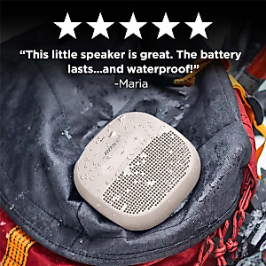 Bose SoundLink Micro Portable Waterproof Bluetooth Speaker - White Smoke (Renewed)