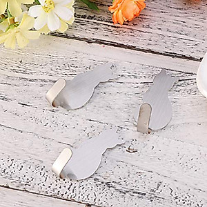 Zerodeko 16 Pack Adhesive Hooks Hat Hooks Hanger for Wall, Waterproof Stainless Steel Wall Hangers Sticky Hooks for Hanging Bathroom Kitchen Stick on Wall Hooks Cute Cat Shape