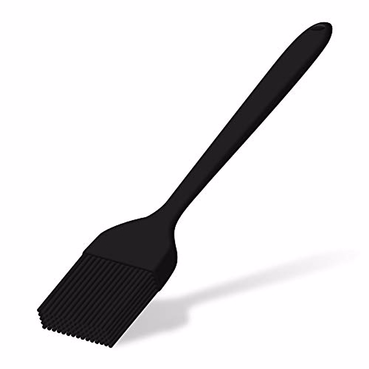 KUFUNG Silicon Basting Brushes, Heat Resistant Pastry Brushes, Spread Oil Butter Sauce Marinades for BBQ Grill Barbeque & Kitchen Baking, Cooking (L, Black)