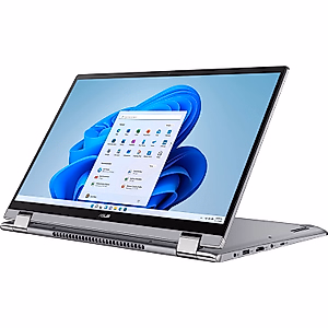 2022 Newest ASUS ZenBook 2 in 1 15.6” FHD Touch Screen Laptop | AMD Ryzen 7 5700U ( Beat i7-1165G7) | 8GB RAM | 256GB SSD | Backlit Keyboard | Windows 11 | Grey | with USB3.0 HUB Bundle