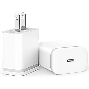 iPhone 14 13 12 11 USB C Wall Charger, 20W 2-Pack Charging Block USBC Power Adapter PD Plug Box Type C Brick Cube for iPhone 14 13 12 11 Pro Max XS X XR SE 8 Plus, iPad Pro, AirPods Pro