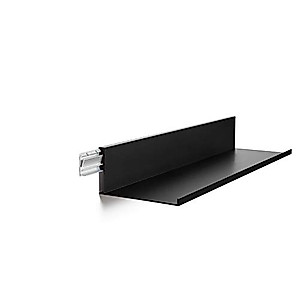 Hangman L18B 18-Inch No-Stud Floating Shelf (Black Powder Coat)