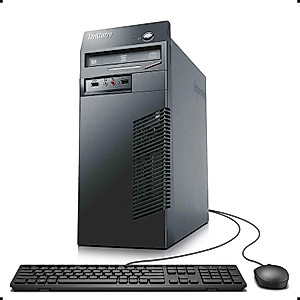 Lenovo ThinkCentre M73 Tower Desktop PC Computer Workstation, Intel Quad Core i5-4570 3.2GHz, 16G DDR3, 256G SSD, DVD, USB 3.0, VGA, DP, Mouse, Keyboard, Windows 10 Pro 64 Bit-Multi-Language (Renewed)
