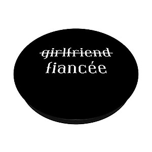 Girlfriend New Fiancee - Engaged Wife Wedding Gift New Bride PopSockets PopGrip: Swappable Grip for Phones & Tablets