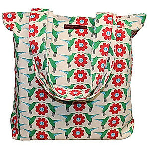Bungalow 360 Reversible Canvas Tote Bag (Hummingbird)