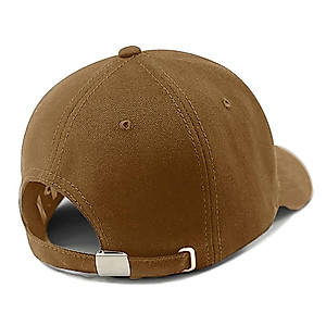 Big Head Hats for Men Oversize Cotton XXL Baseball Cap Large Head Hats Plus Size Hat Adjustable 23"-25.5" (Khaki)