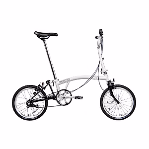 Brompton A Line 3 Speed Folding Bike (White)