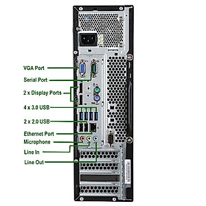 Lenovo ThinkCentre M93P SFF Computer Desktop PC, Intel Core i7 3.4GHz Processor, 16GB Ram, 128GB M.2 SSD, 3TB Hard Drive, Wireless Keyboard & Mouse, WiFi | Bluetooth, Windows 10 Pro (Renewed)