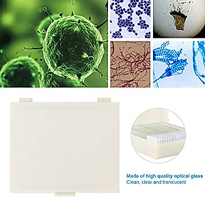 20 Slides Of Biology And Pathology Prepared Microbiological Bacterial Specimens Microscope Slide Set with Plastic Box