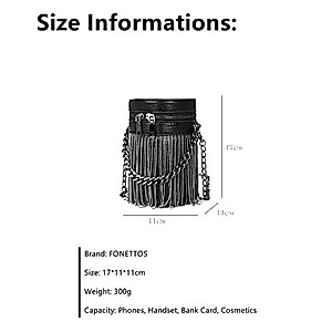 FONETTOS Y2K Punk Bag Tassel Totes Gothic Fringe Bag Women Shoulder Funky Bags Sourpuss Rock Fashion Crossbody Handbag