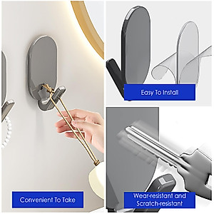 EOREA 20-Pack Small Key Hook Adhesive Wall Hooks – Self-Adhesive Key Hooks for Wall or Bathroom, Kitchen, Living Room, Office, and More (White)