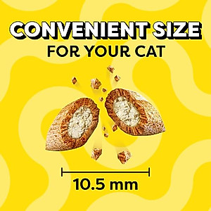 Temptations Indoor Care Crunchy and Soft Cat Treats, Chicken Flavor, 2.1 oz. Pouch (Pack of 12)