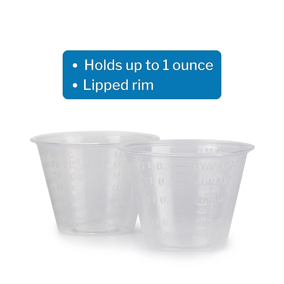 McKesson Medicine Cups, Disposable 1 oz / 30 ml [5000 count], Plastic, Small, Mixing, Measuring, Resin, Epoxy