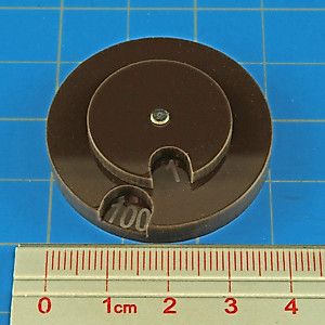 LITKO Circle Combat Dials | Wound Health Tracker | Life Counter | Tabletop Games | Collectible Card Games | Living Card Games | Role Playing | RPG | 0-100 (Brown)