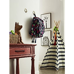 Amerock HBX37015BBZ | Prismo Single Prong Decorative Wall Hook | Golden Champagne Hook for Coats, Hats, Backpacks, Bags | Hooks for Bathroom, Bedroom, Closet, Entryway, Laundry Room, Office