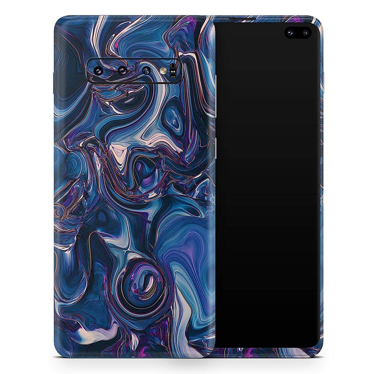 DesignSkinz Liquid Abstract Paint Remix V24 Protective Vinyl Decal Wrap Skin Cover Compatible with The Samsung Galaxy S20 (Screen Trim & Back Glass Skin)