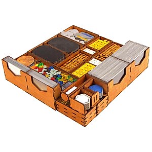 SMONEX Assembled Wooden Organizer Suitable for Board Game Terraforming Mars - Organizer with Player Boards for Storage Full Terraforming Mars Expansions