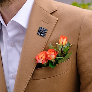 Medical Lab Tools Science Square Badge Metal Button Badge Decorative Button Brooch Lapel Pins