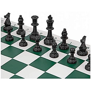 Tradeopia Corp. Chess Set Roll-up Travel Chess in Carry Bag with Shoulder Strap Easy to Carry (Premium Pieces)