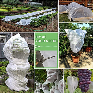 Plant Covers Freeze Protection 0.9oz 8Ft x 24Ft Rectangle Plant Cover for Cold Protection,Season Extension