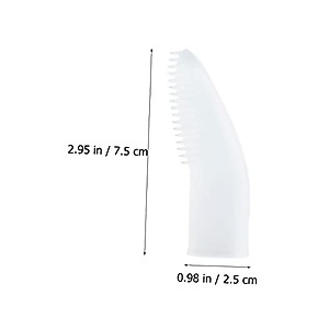 BESPORTBLE 4pcs Dog Cleaning Toothbrush Cat Finger Brush Dog Chew Whelping Puppies Supplies Cat Care Dog Toothbrushes Dog Toothbrush Kit Chewing Toys for Dogs Chew Toy White