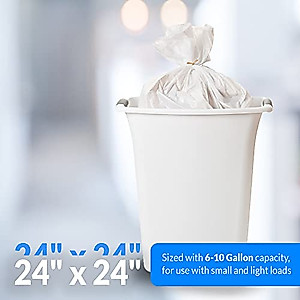 Reli. 6-10 Gallon Trash Bags (1000 Count Bulk) Trash Can Liners - 7 Gallon - 8 Gallon - 10 Gallon Trash Bags - Trash Can Liners / Garbage Bags (6 Gal, 7 Gal, 8 Gal, 10 Gal in Bulk), Clear