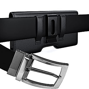 DeBin Phone Holster for Samsung Galaxy S22+, S21+, S21 FE, S20+, S20 FE, S10+, S9+, A53 5G, A52 Premium Cell Phone Belt Holder Case with Belt Clip Pouch (Fits Phone with Otterbox Commuter Case)