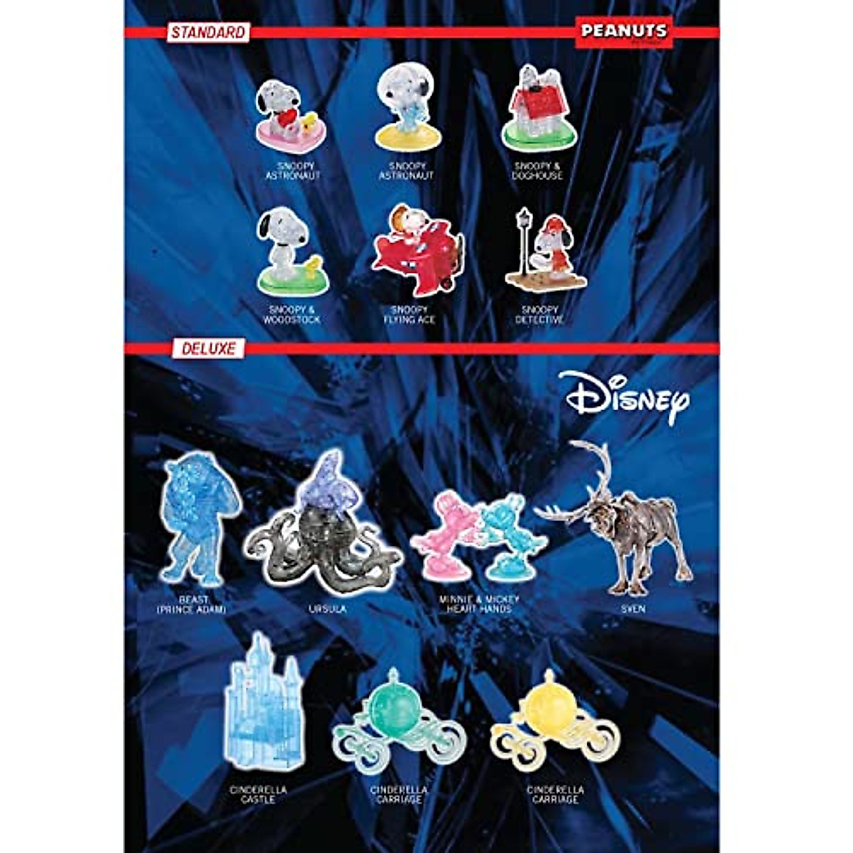 Original 3D Crystal Puzzles | Peanuts Snoopy Surf Licensed Original 3D Crystal Puzzle, Ages 12 and Up