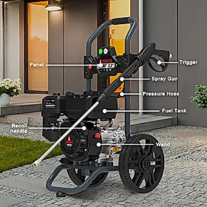 A-iPower PWF2701SH 2700PSI 2.3 GPM Gas Powered Pressure Washer