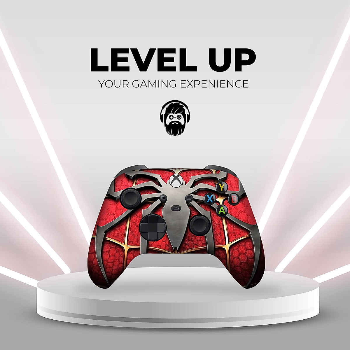 Spider-Man Red Custom X-Box Controller Wireless Compatible with X-Box One/X-Box Series X/S by DreamController | Proudly Customized in USA with Permanent Hydro-DIP Printing (NOT JUST A Skin)