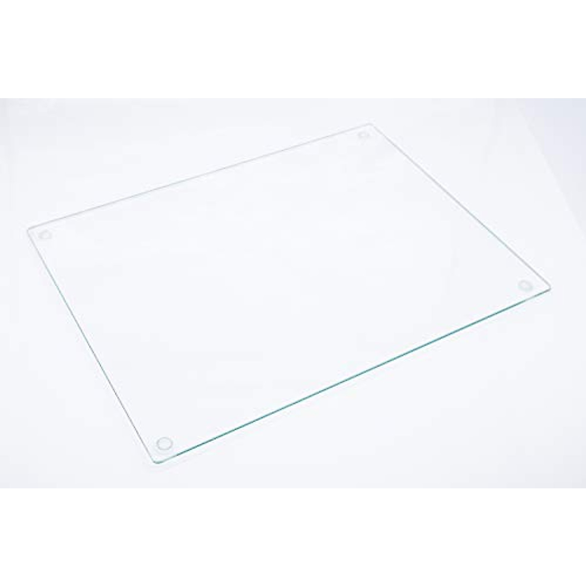 Tempered Glass Cutting Board, Extremely Durable, Long-Standing, Clear Glass, Scratch Resistant, Heat Resistant, Shatterproof, Extra Large 12X16