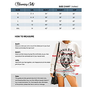Blooming Jelly Womens Mama Sweatshirt Crewneck Loose Fit Cute Long Sleeve Tops Ladies Graphic Casual Fall Mom Shirts Winter Clothes (Large, Grey1)