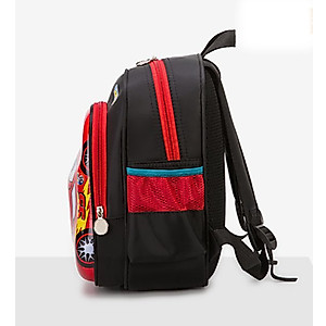 Toddler Kids Mini Truck Car Backpack Waterproof Cartoon Comic Kindergarten Children Preprimary School Boys Backpack (Red)