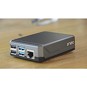 Argon NEO Case with Cooling Fan HAT for Raspberry Pi 4 | Supports Camera, and LCD Display | GPIO and PoE Pins are Accessible