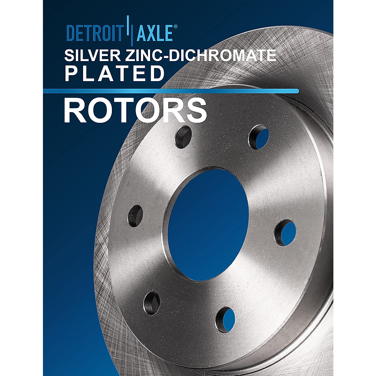 Detroit Axle - 4WD Front Brake Kit for 04-08 Ford F-150, 06-08 Lincoln Mark LT Replacement 2004 2005 2006 2007 2008 Disc Brake Rotors Ceramic Brakes Pads 6 Lugs