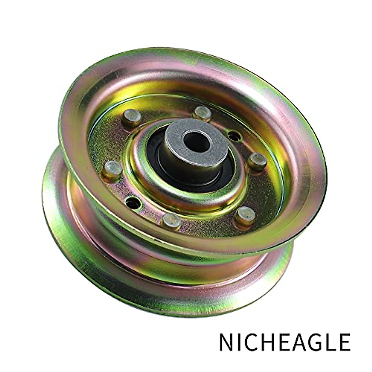 NICHEFLAG 177968 Idler Pulley Replaces 177968 Idler Pulley Craftsman, 193197 Idler Pulley Craftsman, 532177968, 532193197, Ariens 21546308 for Husqvarna Z254, YTH24V48, YTH2348, YTH21K46 Decks
