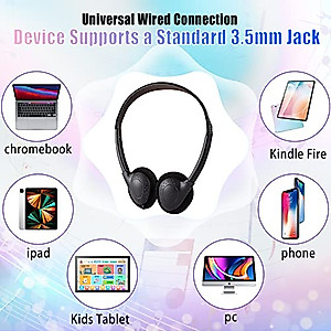 Hongzan Kids Headphones Bulk 10 Pack Multi Color for Classroom School, Wholesale Durable Earphones Class Set for Students Teens Children and Adult (10 Pack)