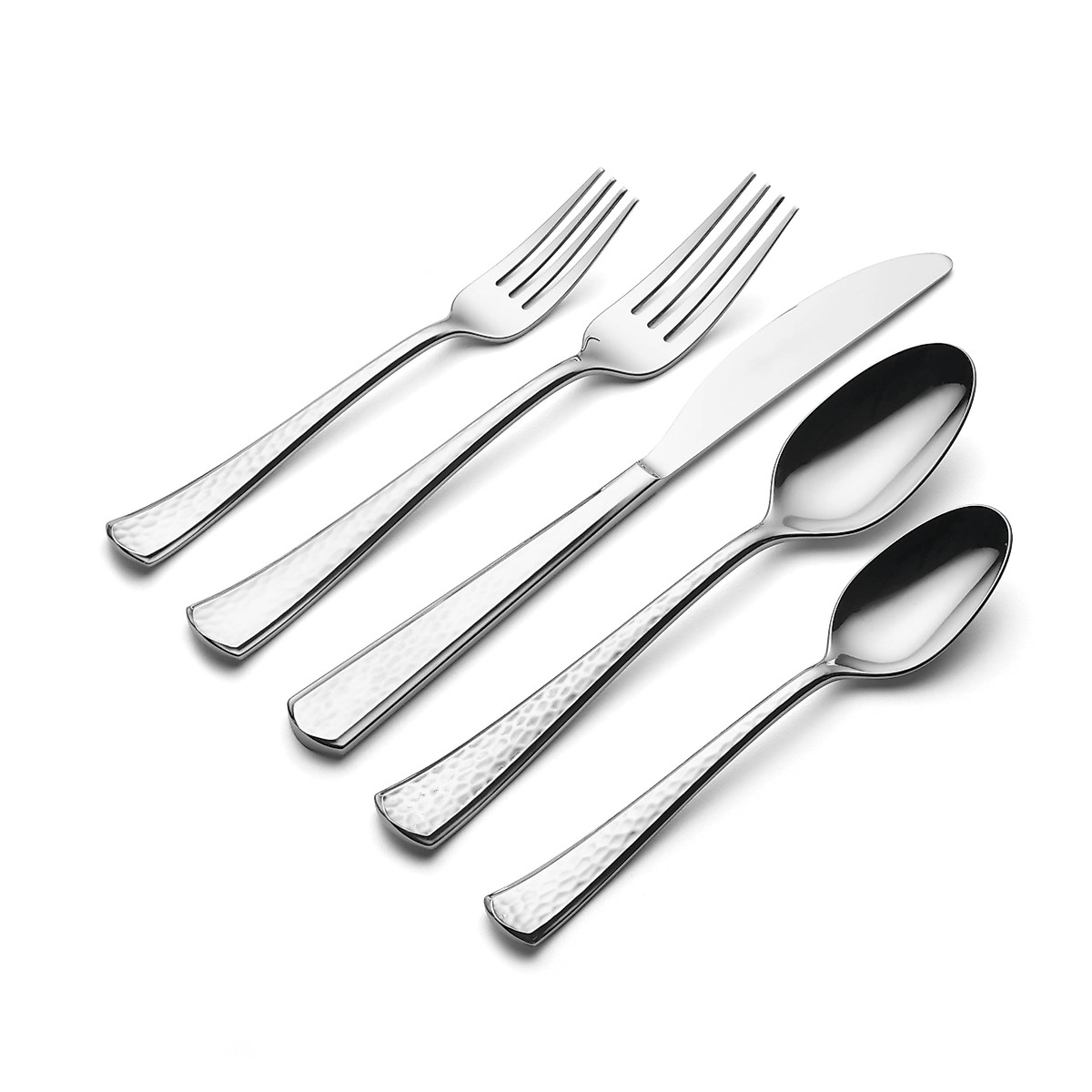 Oneida Etta Piece Everyday Flatware Set, 20 Count, Metallic