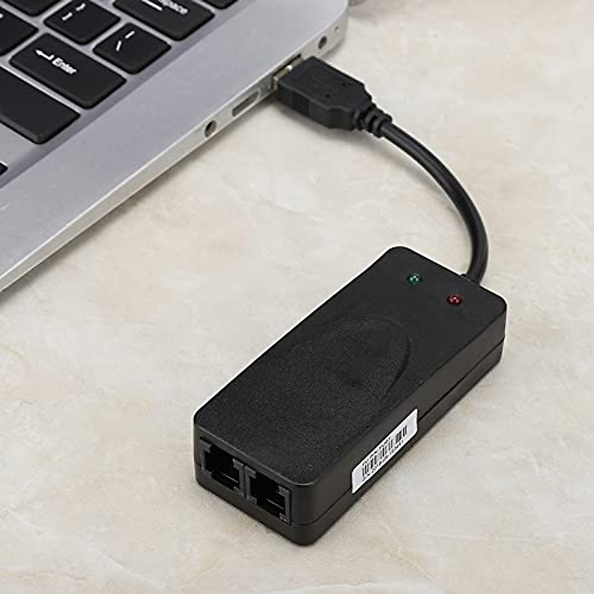 Fax Modem， Dual Port USB2.0 56K External Modem Driver， Plug and Play USB Modem， Standard and Expanded at Command Set Compatibility