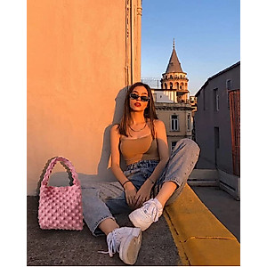 Hobo Bag for Women Knit Bag Satchel Bag Crossbody Bags Pineapple Beach Bag Travel Summer Bag Cute Purses Tote Handbag 2023