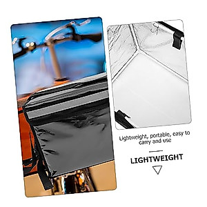 VINTORKY Box Insulated Bag Insulated Cooler Bag Thermal Bag for Food Cooler Bags Insulated Thermal Food Insulated Shopping Tote Drink Food Warming Heated Bags Food Bag Nylon Cloth Black