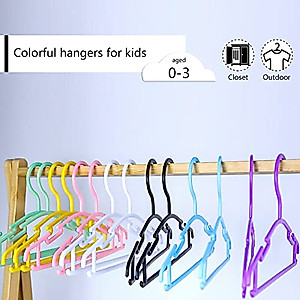GoodtoU Kids Hangers Clothing Kids Plastic Hangers Bulk 60 Pack Toddler Clothes Hangers Infant Toddler Hangers for Closet