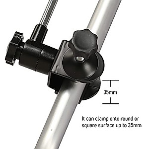 AMMSUN Chair Umbrella with Universal Clamp 43 inches UPF 50+,Portable Clamp on Patio / Beach Chair,Stroller,Sport chair,Wheelchair and Wagon,Bright Blue